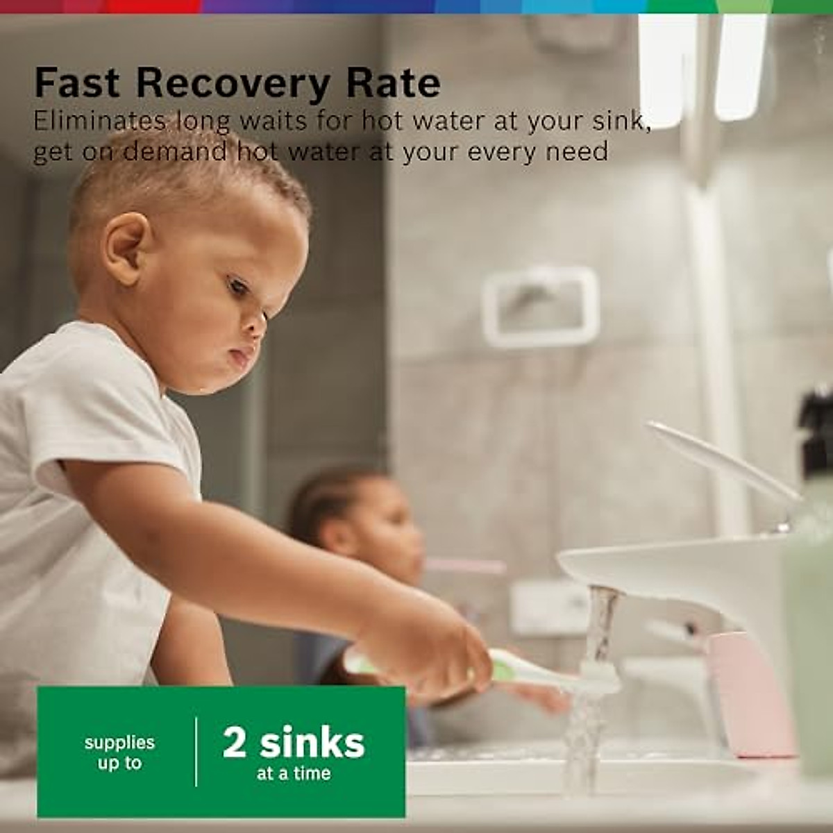 Bosch Electric Mini-Tank Water Heater Tronic 3000 T 2.5-Gallon (ES2.5) - Eliminate Time for Hot Water - Shelf, Wall or Floor Mounted