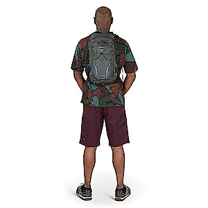 Osprey Syncro 12L Men's Hiking Backpack with Hydraulics Reservoir, Coal Grey, One Size