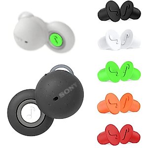 Rqker Eartips Studs Compatible with Sony LinkBuds, 5 Pairs 5 Colors Reducing Noise Enhance Sound Quality Soft Silicone Studs Compatible with Sony WF-L900 LinkBuds 5 Pairs