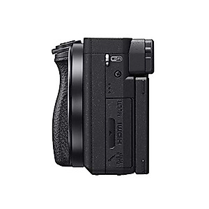 Sony Alpha a6400 Mirrorless Camera: Compact APS-C Interchangeable Lens Digital Camera with Real-Time Eye Auto Focus, 4K Video & Flip Up Touchscreen - E Mount Compatible Cameras - ILCE-6400/B Body