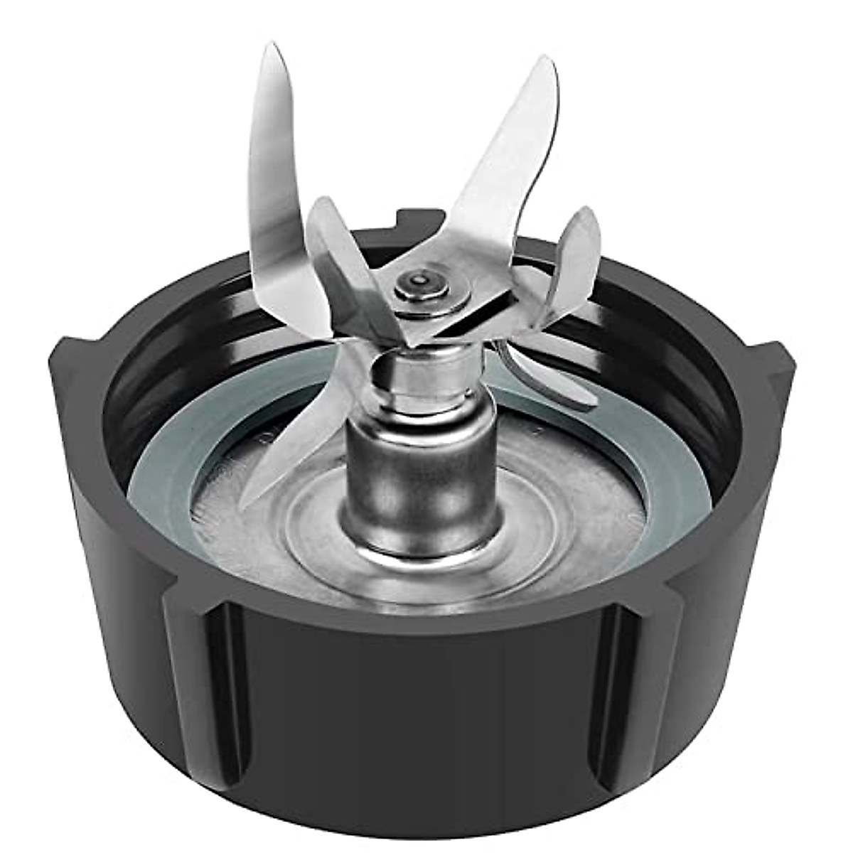 Replacement Parts For Oster Osterizer Blender Blades with 4902 Blender Jar Bottom & 6 Point Fusion Blade 4961 & 2 Pcs O Ring Rubber Seal Gasket Compatible with Oster Osterizer Blender Accessories