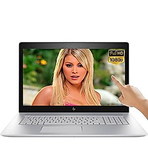 HP Envy 17.3-Inch Full HD IPS Touchscreen Laptop, 7th Intel Core i7-8500U, 16GB DDR4 RAM, 1TB 7200RPM HDD, NVIDIA GeForce MX150, DVD, HDMI, Bluetooth, Backlit Keyboard, Windows 10-Silver (Renewed)