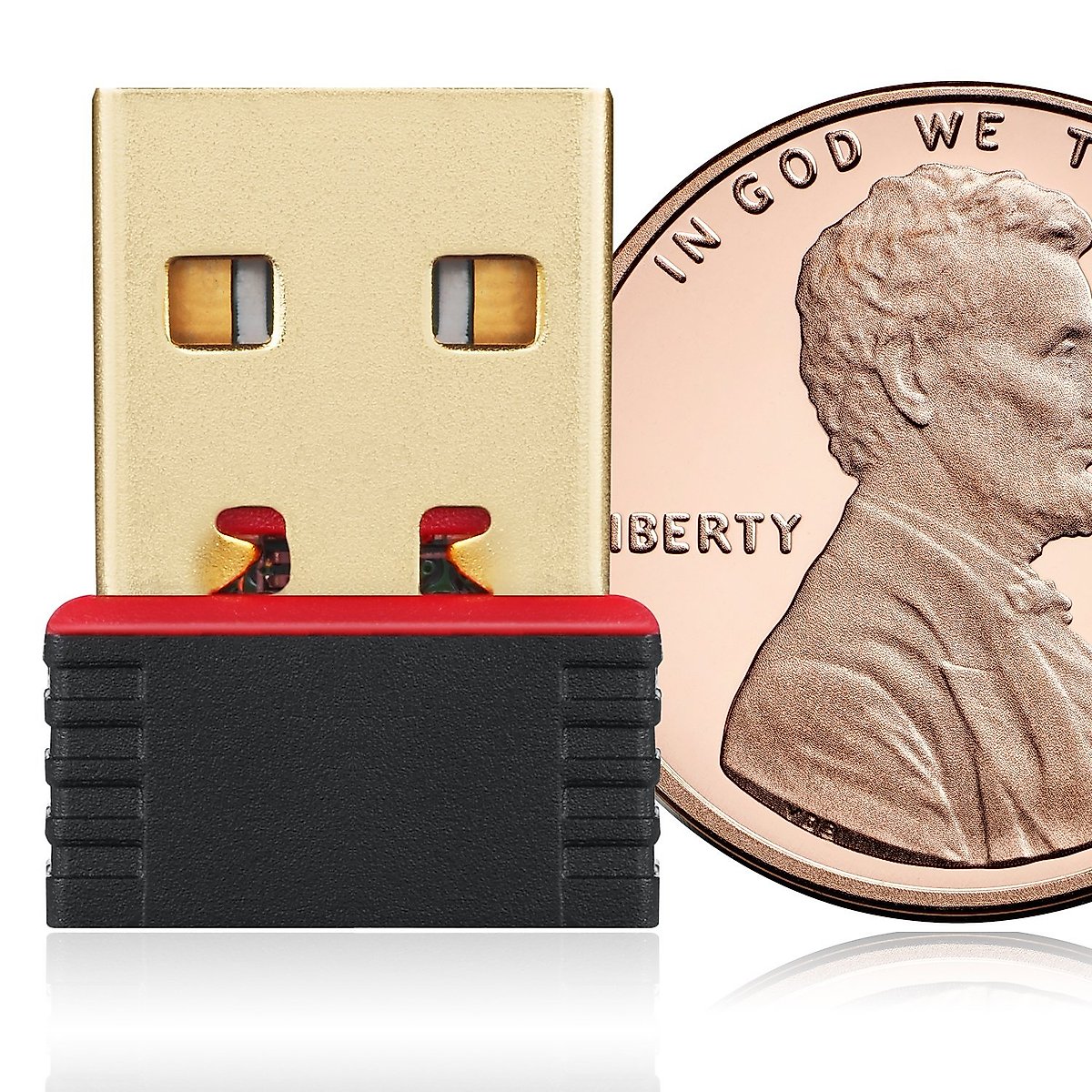 HomeSpot 150Mbps Wireless N WiFi USB Nano Adapter, Network LAN Card 802.11n, for Raspberry Pi/Windows XP/Vista/Win7/Linux/Mac OS