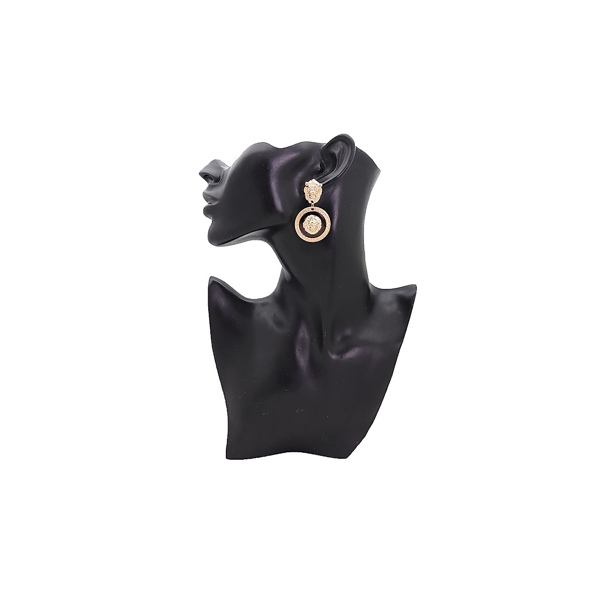 Women Fashion Jewelry Cool Hook Earrings Set Gold Color Lion Celebrity Sexy