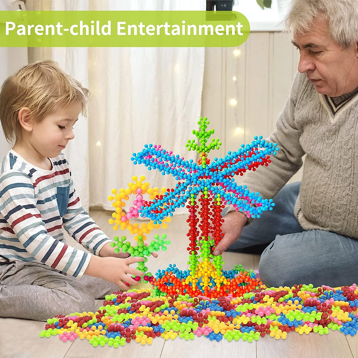 CPSYUB Interlocking Building Discs Sets, 200PCS Stem Building Blocks for Kids Ages 4-8, Connect Blocks Educational Toys for Classroom Kindergarten, Christmas Birthday Gifts for Preschool Boys Girls