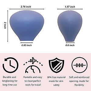 Makeup Brush Covers, Silicone Brush Organizer Case for Makeup Storage and Protect Makeup Bag, 4 Pack Reusable Brush Holders for Travel, Dustproof Brush Protector for Makeup Lovers and Wife