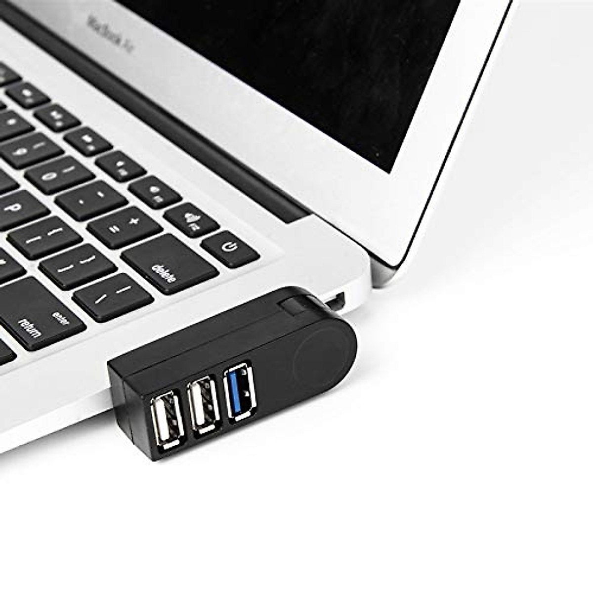 SHYPT 1pc High Speed USB 2.0/3.0 HUB Multi USB Splitter 4 Port Expander Multiple USB Expander Computer Accessories for Laptop PC (Color : Black)