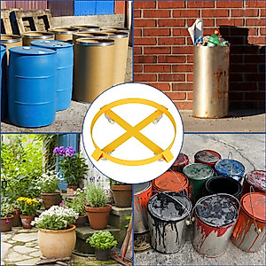 Drum Dolly 55 Gallon Trash Can Dolly Heavy Duty 1000 Pound Barrel Dolly with Swivel Casters Wheel Steel Frame Dolly Non Tipping Hand Truck Capacity Dollies