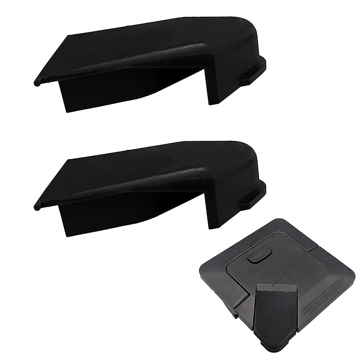 TEYOUYI 2PCS Spout Cover for Ninja Blender Lid,Replacement parts for Ninja Blender 72 oz Pitcher,Accessories for Ninja Blender,Fits: NJ600-NJ602 and BL500-BL781 Black