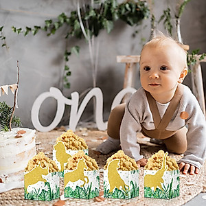 Nezyo 32 Pcs Safari Party Favors Jungle Safari Popcorn Box Animal Popcorn Containers for Jungle Safari Party Favor Kids Birthday Animals Baby Shower Decor