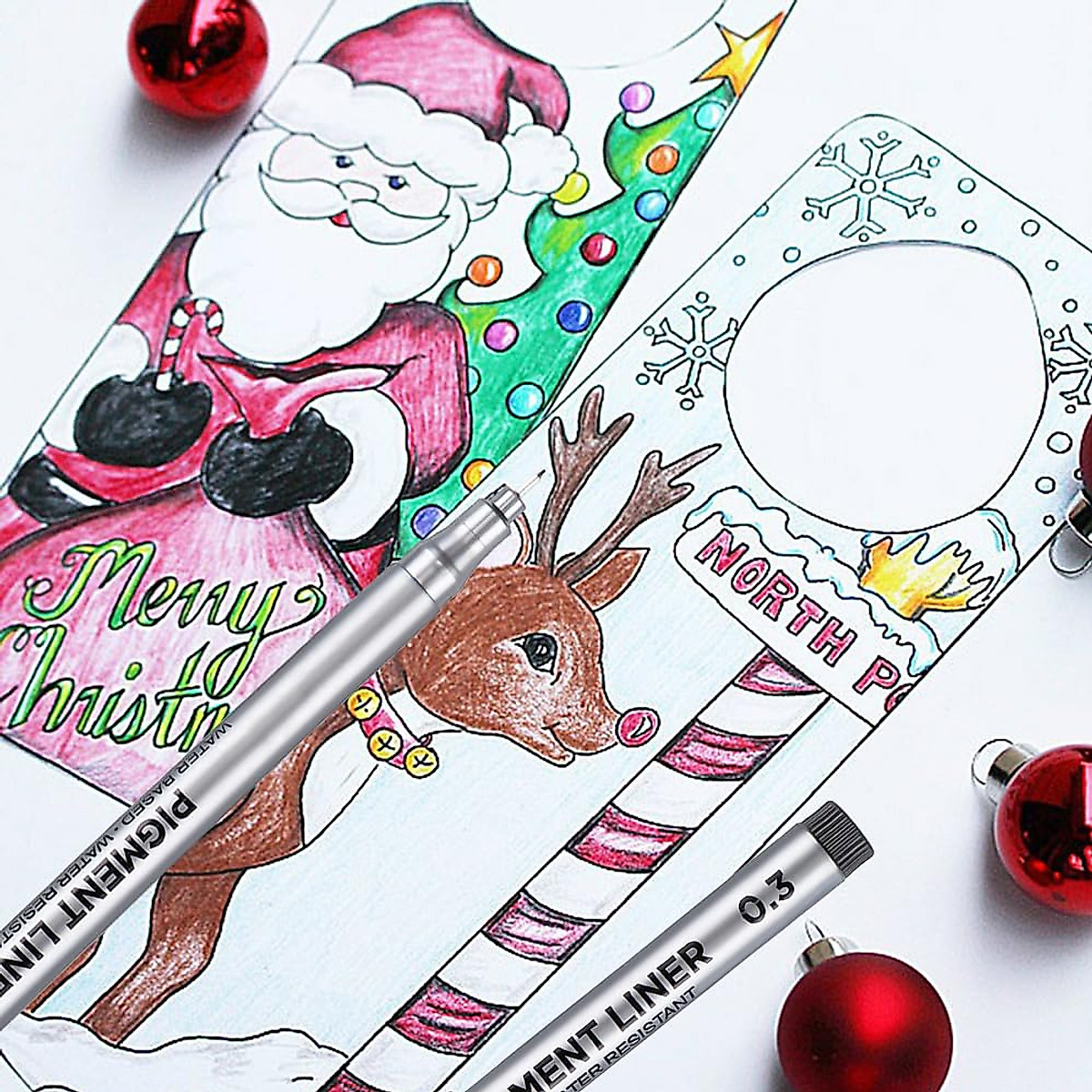 Dyvicl Black Micro-Pen Fineliner Ink Pens, Pigment Liner Multiliner Pens Micro Fine Point Drawing Pens for Sketching, Anime, Manga, Artist Illustration, Journaling, 9 Pieces