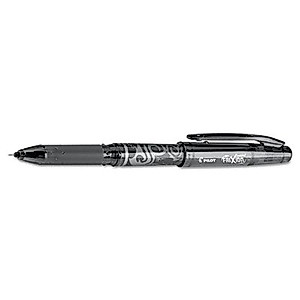 Pilot Corp Of America Erasable Gel Pen, Fine Point, Black Barrel/Ink