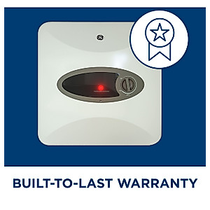 GE Appliances 6 Gallon, Versatile Mini Tank Electric Water Heater with Adjustable Thermostat, Easily Installs Under Sink, 120v