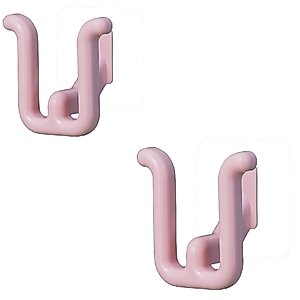 CHNLML Slippers Hook Bathroom Shower flip Flops Adhesive Storage Organizer Rack Saving Space Babouche Sticky Holder (Pink)