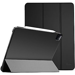 ProCase Smart Case for iPad Pro 12.9 2022/2021/2020/2018, Slim Stand Hard Back Shell Smart Cover for iPad Pro 12.9" 6th Gen/5th Gen/4th Gen/3rd Gen -Black