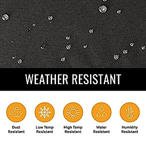 KHOMO GEAR GER-1139 Outdoor patior Furniture Chair Cover, Standard, Black