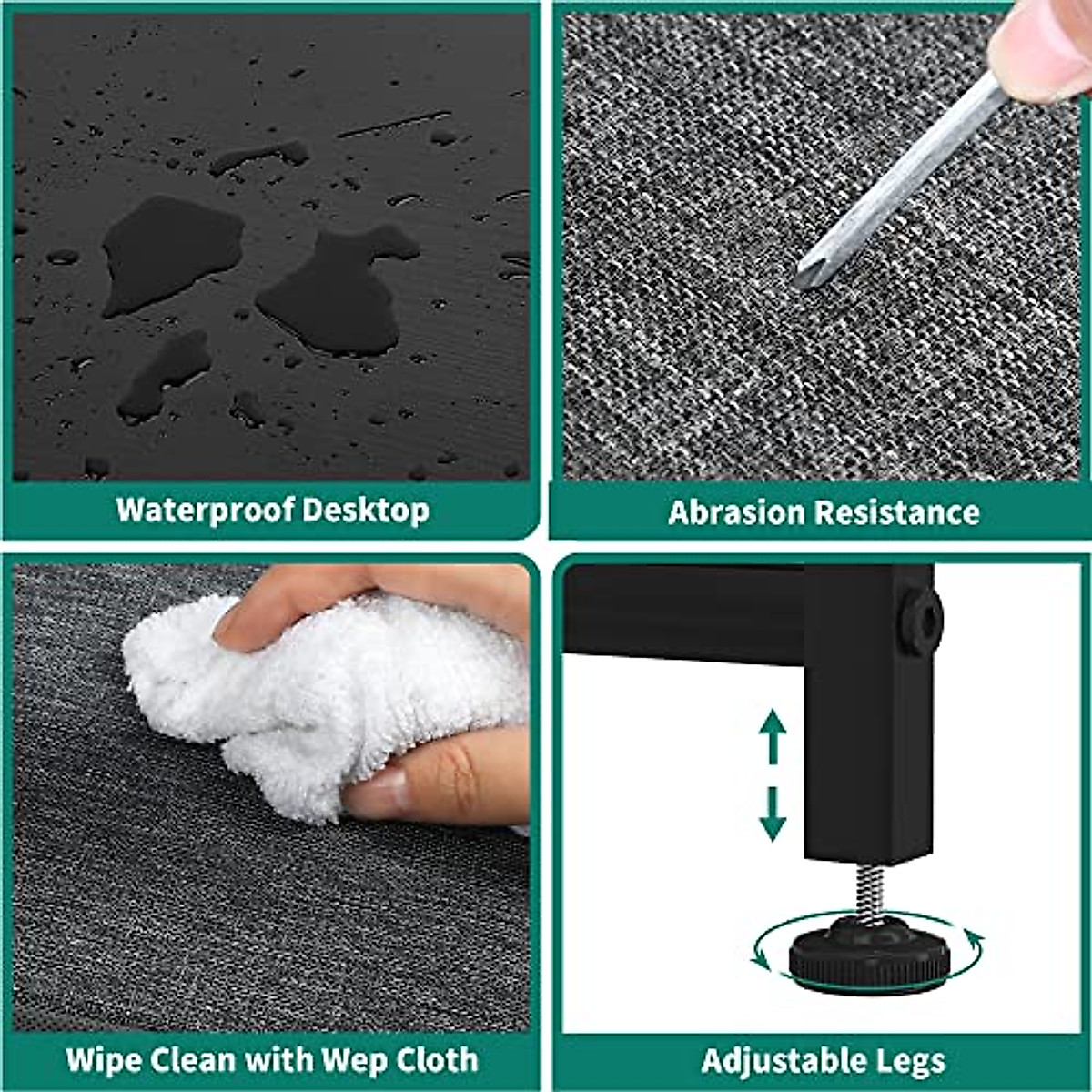 YITAHOME 11-Drawer Fabric Dresser, Dresser for Bedroom, Hallway, Nursery, Closets, Tall Chest Organizer Unit with Sturdy Steel Frame, Wooden Top, Cool Grey