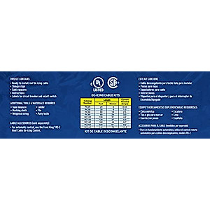 Frost King RC200 Automatic Electric Roof Cable Kits, 120V x 1000W x 200Ft, Black