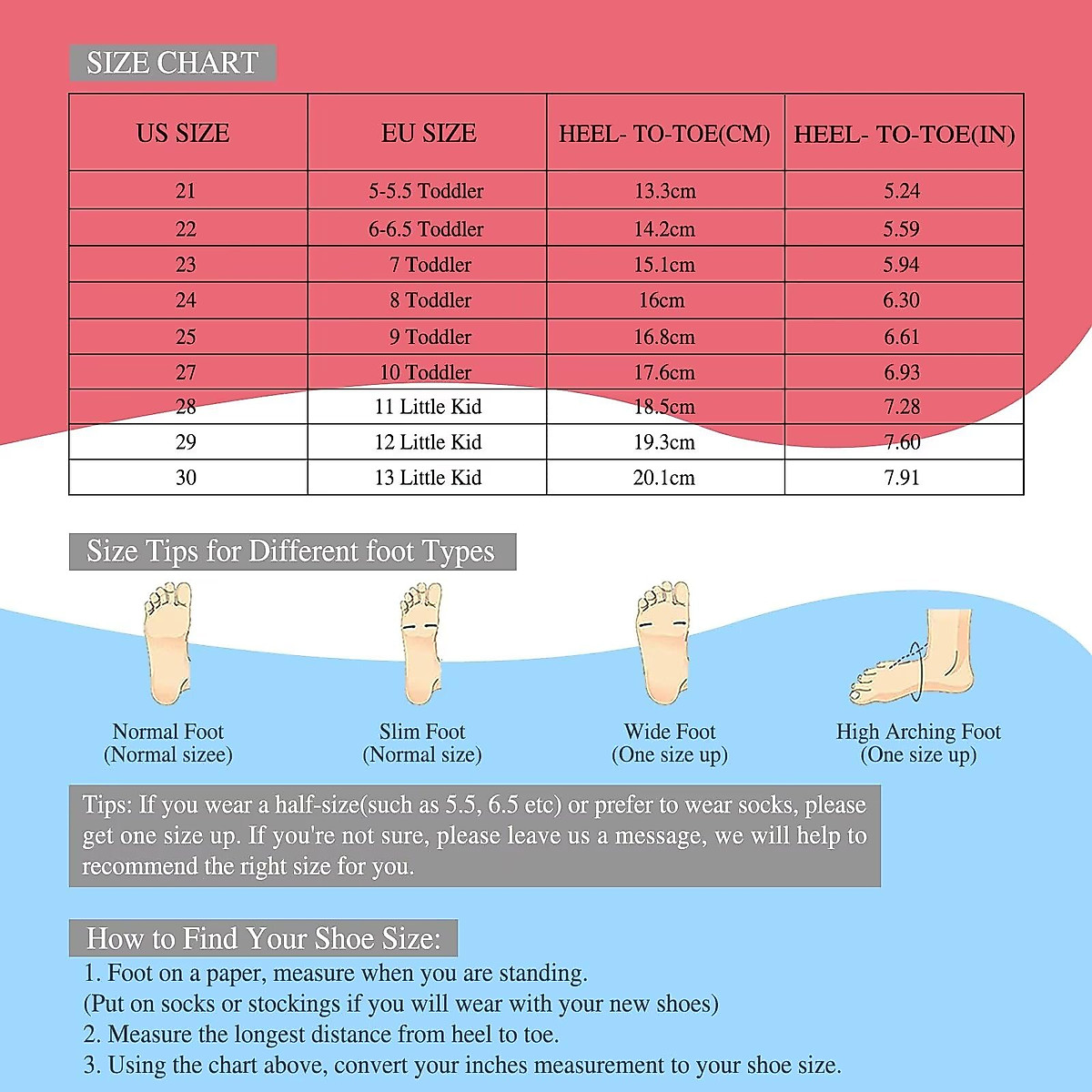 seannel Kids Water Shoes Slip-On Sneaker Lightweight Breathable Sandal Outdoor & Indoor-U821STLXS001-New Blue-30