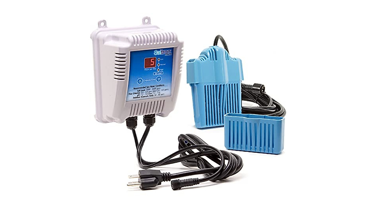Saltron Mini Salt Water System for Hot Tubs & Spas - Up to 2000 Gal