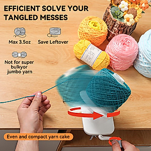 SPEENSUN Yarn Winder, Yarn Ball Winder, Easy-to-Install Efficiently Yarn Cake Winder Make Neat 3.5 oz Yarn Cake with Lower Noise, Yarn Winder for Crocheting for Crochet and Knitting Enthusiasts