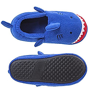 Boys House Slippers for Little Big Kids Warm Slip On House Shoes Cute Winter Nonslip Indoor Home Slippers