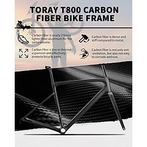 SAVADECK Carbon Road Bike, T800 Carbon Fiber Frame 700C Racing Bicycle with 105 R7000 22 Speed Groupset and Mechanical Disc Brake, Ultra-Light Carbon Bike (Black, 54CM)