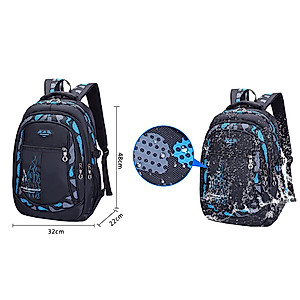 School Backpacks for Boys Waterproof Durable Bookbag Student Backpack