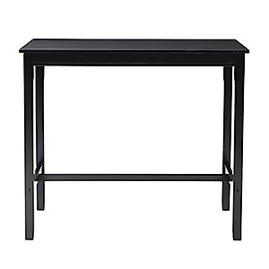 Linon Black 42 inch Bar Height Pub Claridge Table
