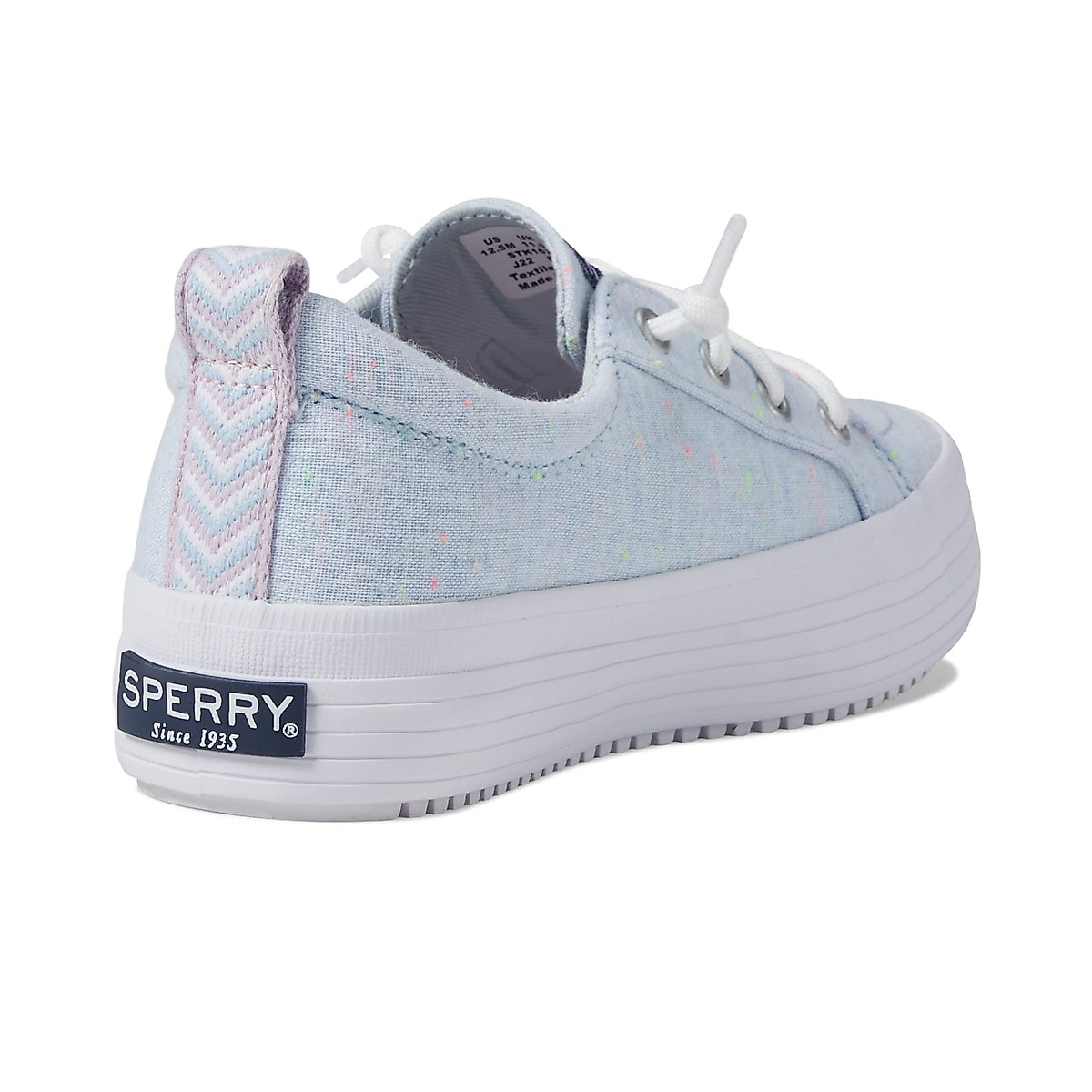 Sperry Crest Vibe Platform Sneaker, Blue, 13 US Unisex Big Kid