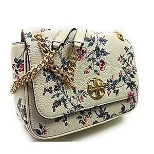 Tory Burch Willa Printed Small Shoulder Bag With Convertible Chain Strap (Lyonnaise Floral)