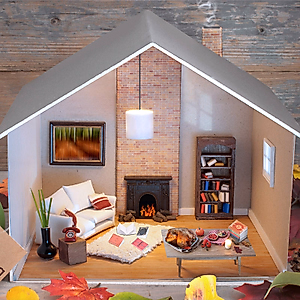 16 Pieces 1:12 Scale Miniatures Dollhouse Books Timeless Miniatures Spell Books Mini Books Notebook Model Dollhouse Decoration Accessories for Study Room Bedroom Library (Retro Style)