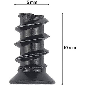 Persberg 100pcs Computer Cooling Fan Mount Screws, M5x10 Black Computer PC Case Fan Screws Black for 70mm, 80mm, 90mm, 92mm, 120mm, 140mm PC Cooling Fan Mount Screws- Screw kit (FANSCREW)(120-19)