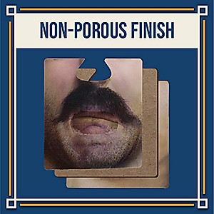 Hilarious Face Mask Drink Coasters, Novelty Party Favors - 20 Pack