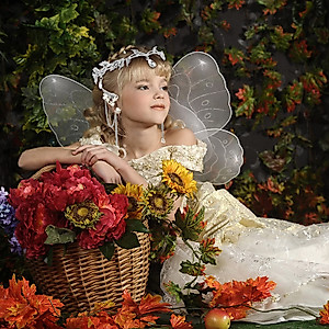 Hicarer 3 Pcs Halloween Rhinestone Leaf Headband Metal Elf Ears Cuffs Fairy Costume Crown Cosplay Accessories for Women(Silver)