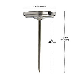 CDN ProAccurate Oven Thermometer, Pack of 1, Black