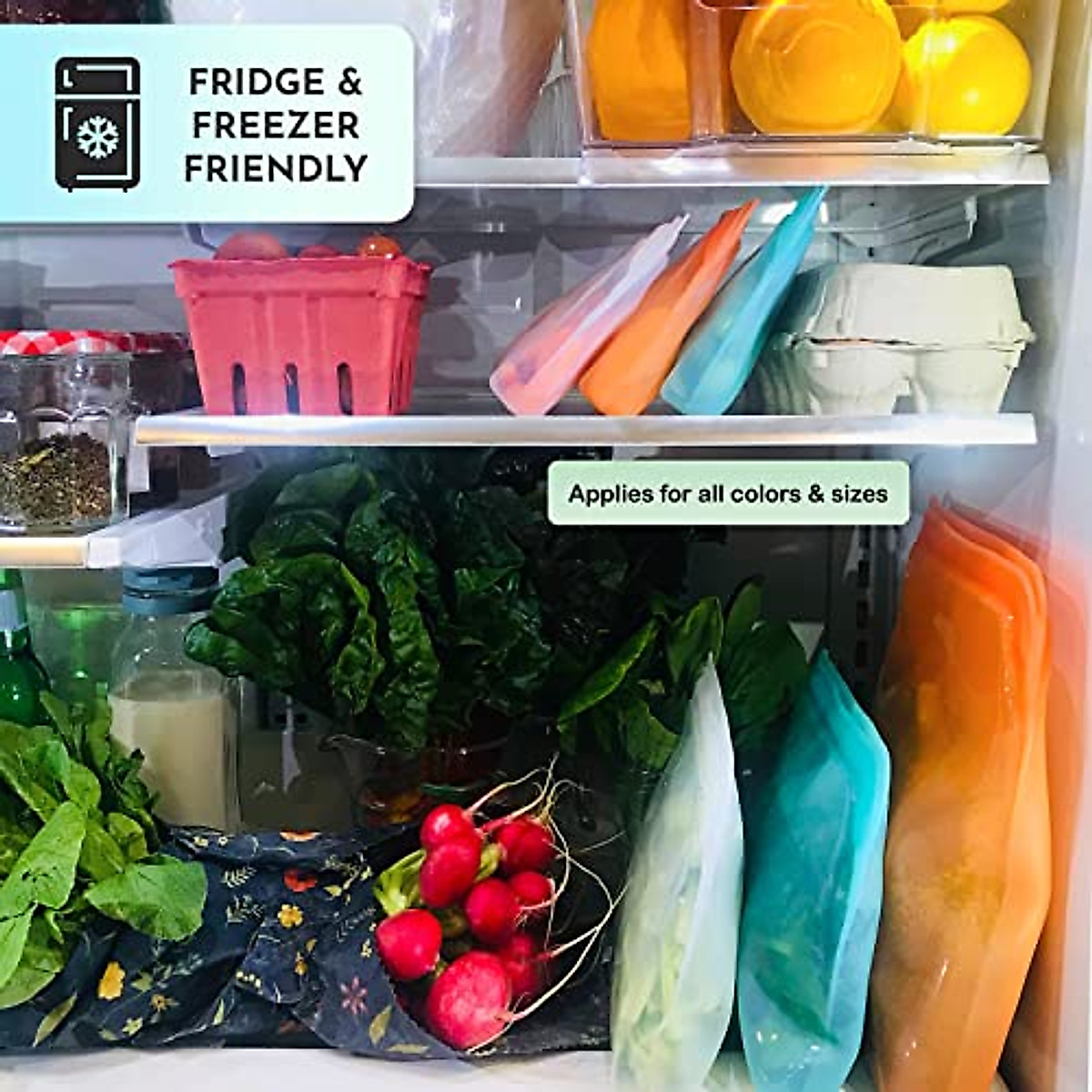 SWOOFE Reusable Silicone Food Bag | Sandwich Size 30 Oz (Coral) | Eco-Friendly | Plastic Free Storage Lunch Bag | Great for Cooking, Sous Vide, or Freezer use | Leakproof, Dishwasher-Safe.