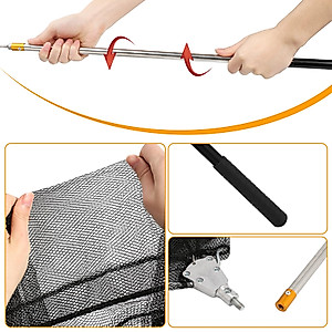 Scalable Chicken Catcher Leg Hook Tool Kit Chicken Net Catcher Small Animals Catching Net Suitable for Catching Fish, Outdoor Poultry