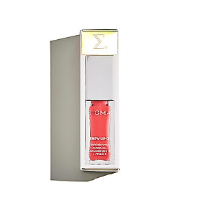 Sigma Beauty Renew Lip Oil – Tinted Lip Oil with Luxurious High-Shine Color and Long Lasting Hydration for Soft, Supple Lips, Non Sticky Lip Oil w/Nourishing Antioxidants (Tranquil, Fresh Pink Sheen)