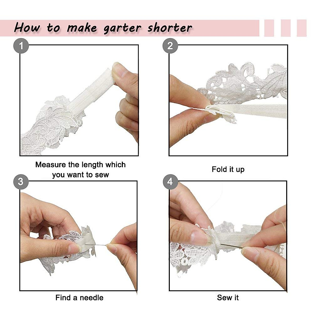 Adove Wedding Garters For Bride Stretch Lace Bridal Garter Sets White Flower Floral Leg Wedding Garter