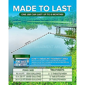 ProSpring Labs Pond Sludge Remover - Muck Away for Ponds | Pond Muck and Sludge Remover | Pond Muck Remover | Pond Cleaner