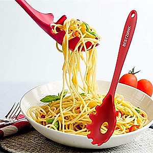 Kitchen Utensil Set - 11 Cooking Utensils - Colorful Silicone Kitchen Utensils - Nonstick Cookware with Spatula Set - Colored Best Kitchen Tools Kitchen Gadgets