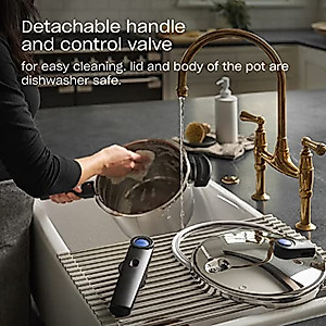 Fissler Vitaquick Stovetop Pressure Skillet - Premium German Construction - Built to Last for Decades - Safe & Easy Pressure Cooker with Metal Lid - For All Cooktops - 2.6 Quarts