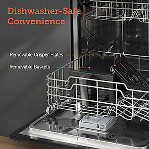 COSORI 9Qt 8-in-1 Dual Air Fryer, Multi-dish Cooking at Once for Family and Couple with Double Baskets, Bake, Roast, Reheat, Broil, Dry & 130 Recipes for Easy and Crispy Meals, Dishwasher Safe