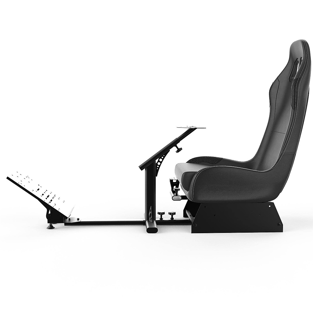 cirearoa Racing Wheel Stand with seat Gaming Chair Driving Cockpit for All Logitech G923 | G29 | G920 | Thrustmaster | Fanatec Wheels | Xbox One, PS4, PC Platforms (Black/Black)