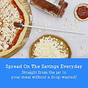 Spatty Daddy Kitchen Spatula (12 Inch Blue) Shark Tank Mom Made Scrapes Last Drop From Jars, Ketchup, Icing, Peanut Butter, Spreading or Mixing Gifts for Cooks, Grandma, Stocking Stuffers For Her