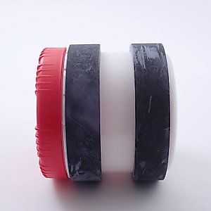 Laboratory Ball Mill Jars - Volume: 650ml - Lid Colour: Red - by Inoxia