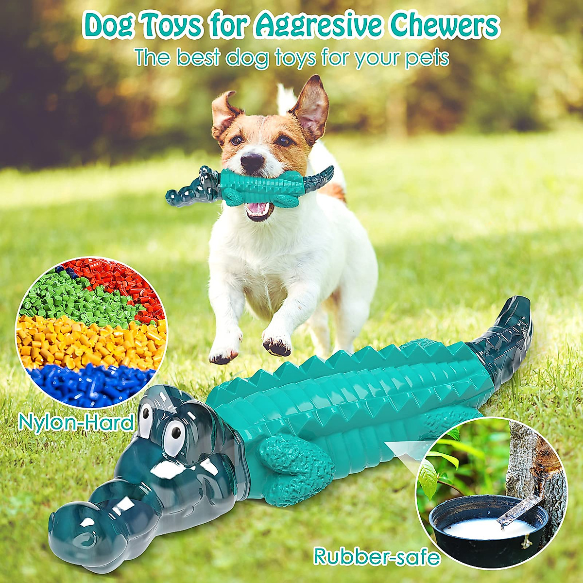 Jeefome Large Dog Chew Toys:Dog Toys for Small, Medium and Large Dogs- Dog Toys to Keep Them Busy