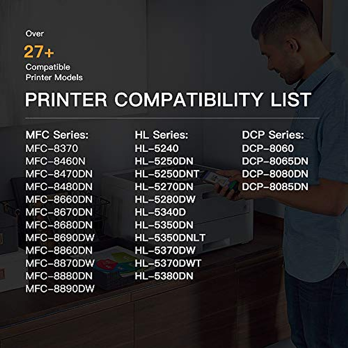 E-Z Ink (TM Compatible Toner Cartridge Replacement for Brother TN580 TN650 TN550 TN620 High Yield Compatible with HL-5370DW HL-5340D DCP-8060 DCP-8065DN HL-5240 HL-5250DN MFC-8660DN (1 Black)