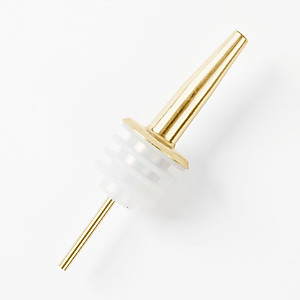 Molimoli Olive Oil Dispenser for Kitchen, Oil and Vinegar Dispenser Set, Glass Olive Oil Dispenser Bottle, Soy sauce dispenser, coffee syrup bottles | Set of 2 - Gold Oil Dispenser